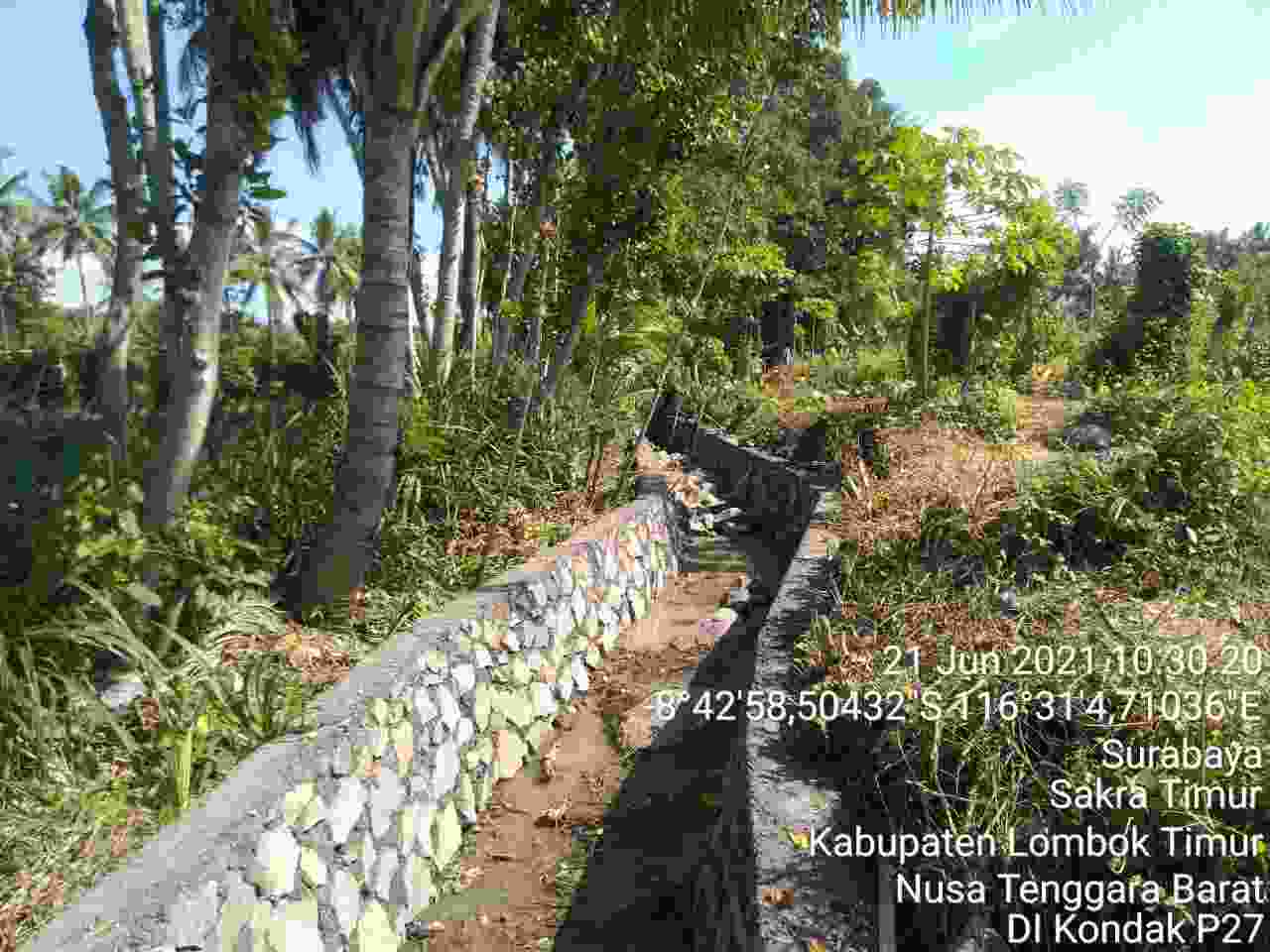 Satu Progres Pekerjaan Irigasi Kondak Melaju Signifikan | POROS LOMBOK